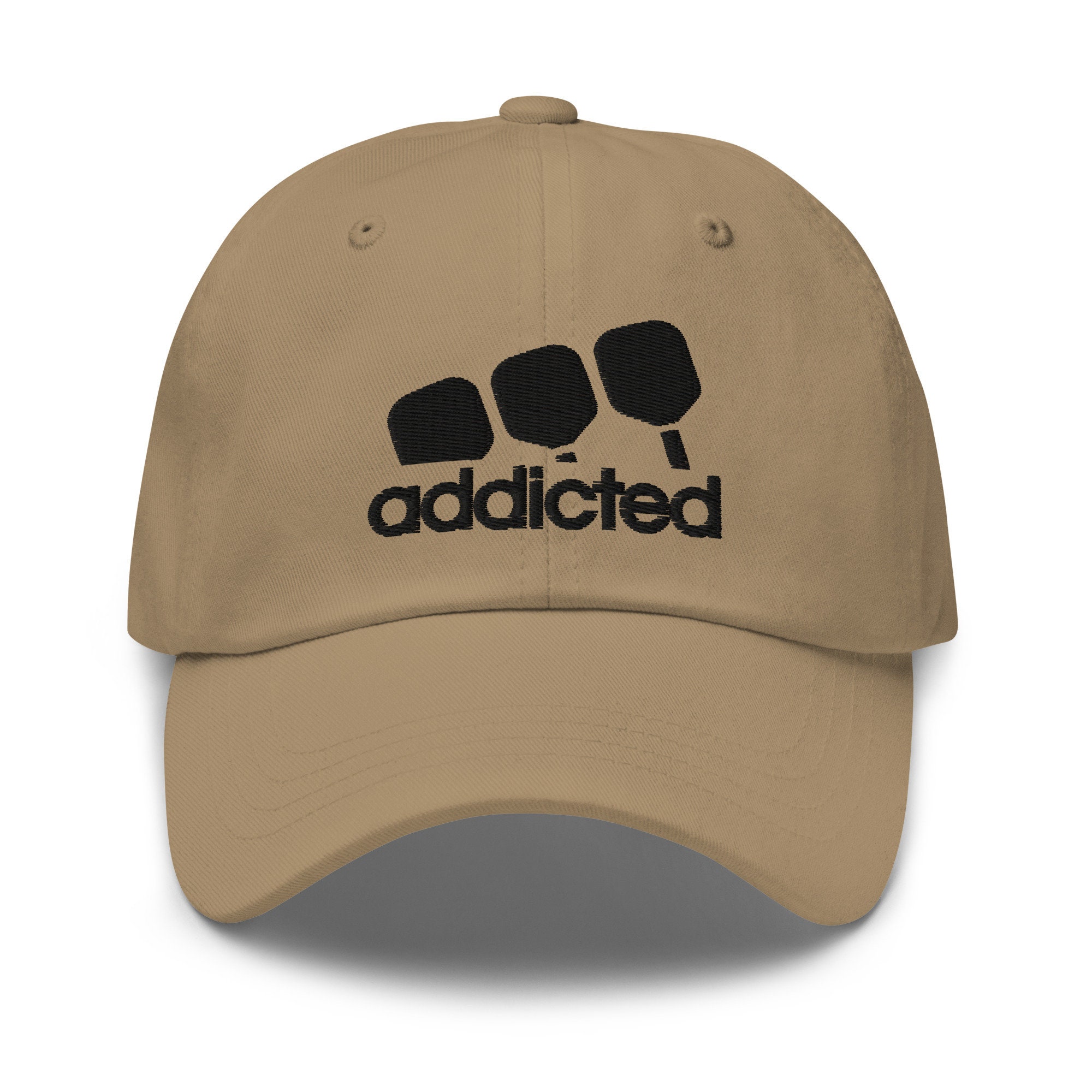 Addicted Pickleball Hat Pickle Ball Lover Addict Logo Baseball Hat Dad ...