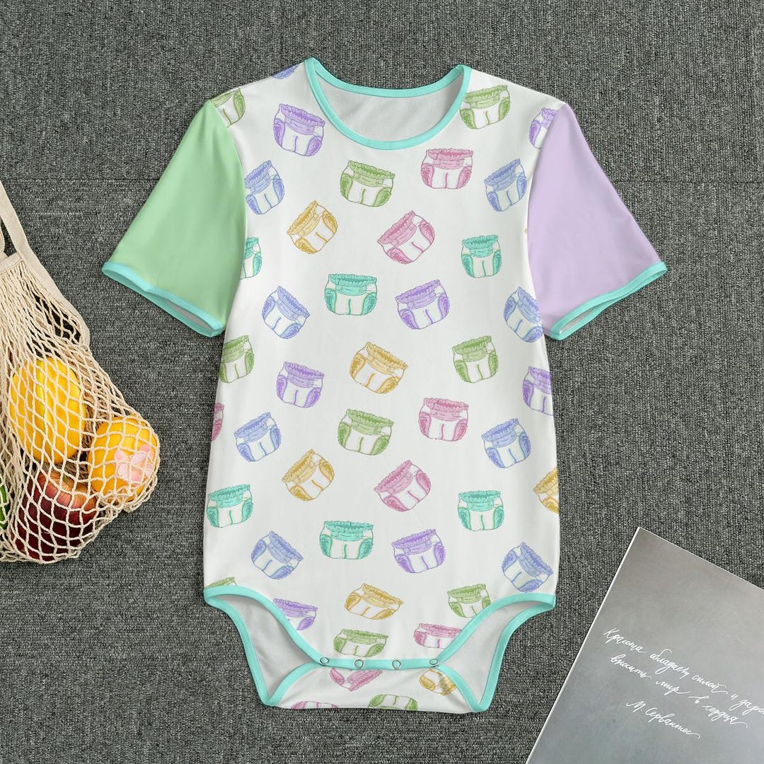 Diaper Pattern Adult Bodysuit - Etsy