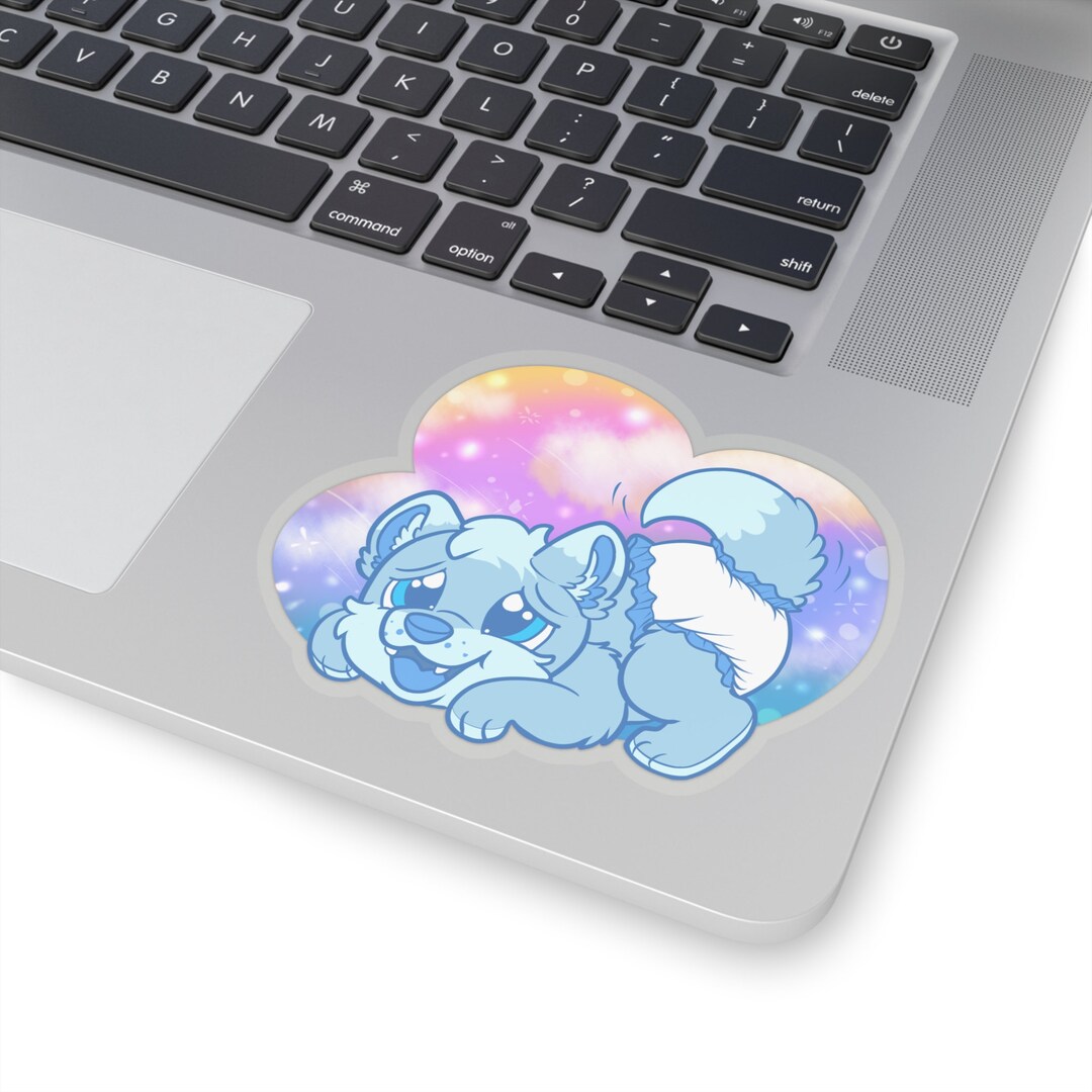 Blue Wolfie Sticker - Etsy