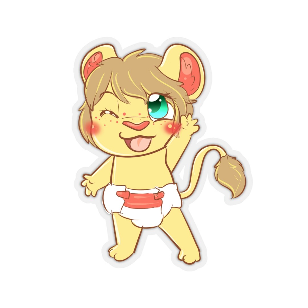Babyfur Lion Chibi Sticker - Etsy