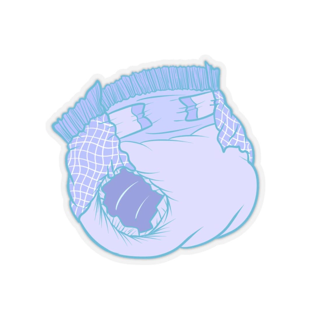 Blue Diaper Sticker - Etsy