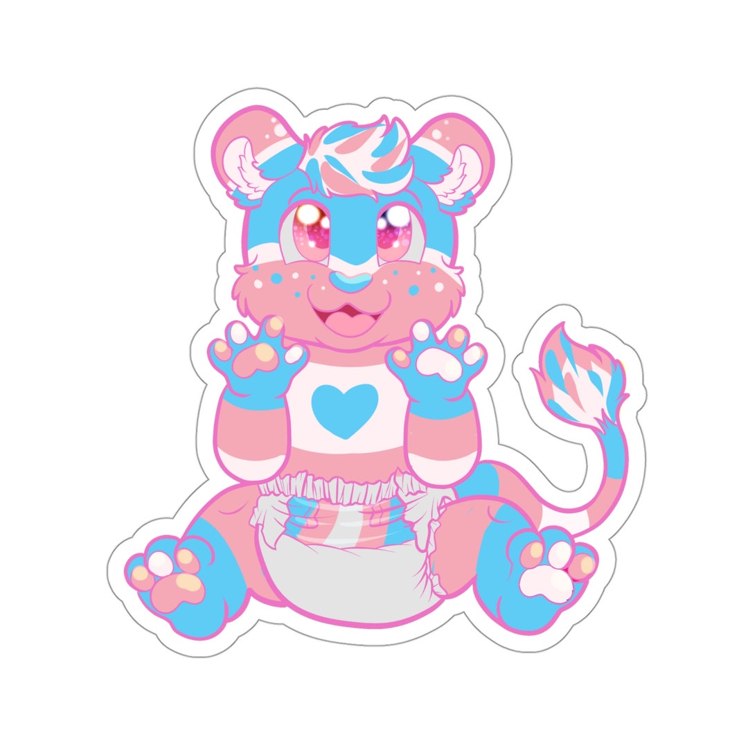 Transgender Pride Lion Sticker - Etsy