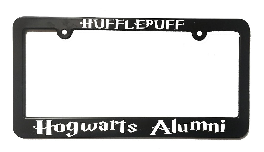 Hufflepuff Hogwarts Alumni Harry Potter License Plate Frame - Etsy