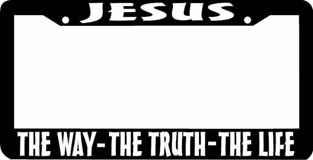 Jesus License Plate Frame - Etsy