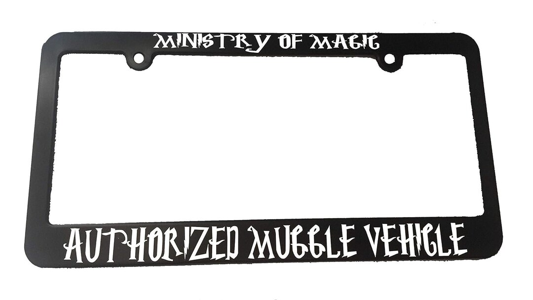 Ministry of Magic Vehicle License Plate Frame Holder Gift - Etsy