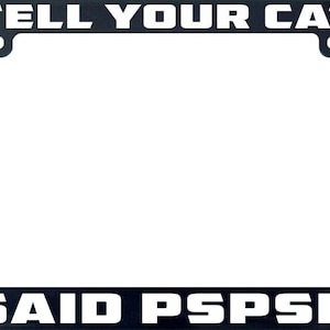 Cat Funny License Plate Frame - Etsy
