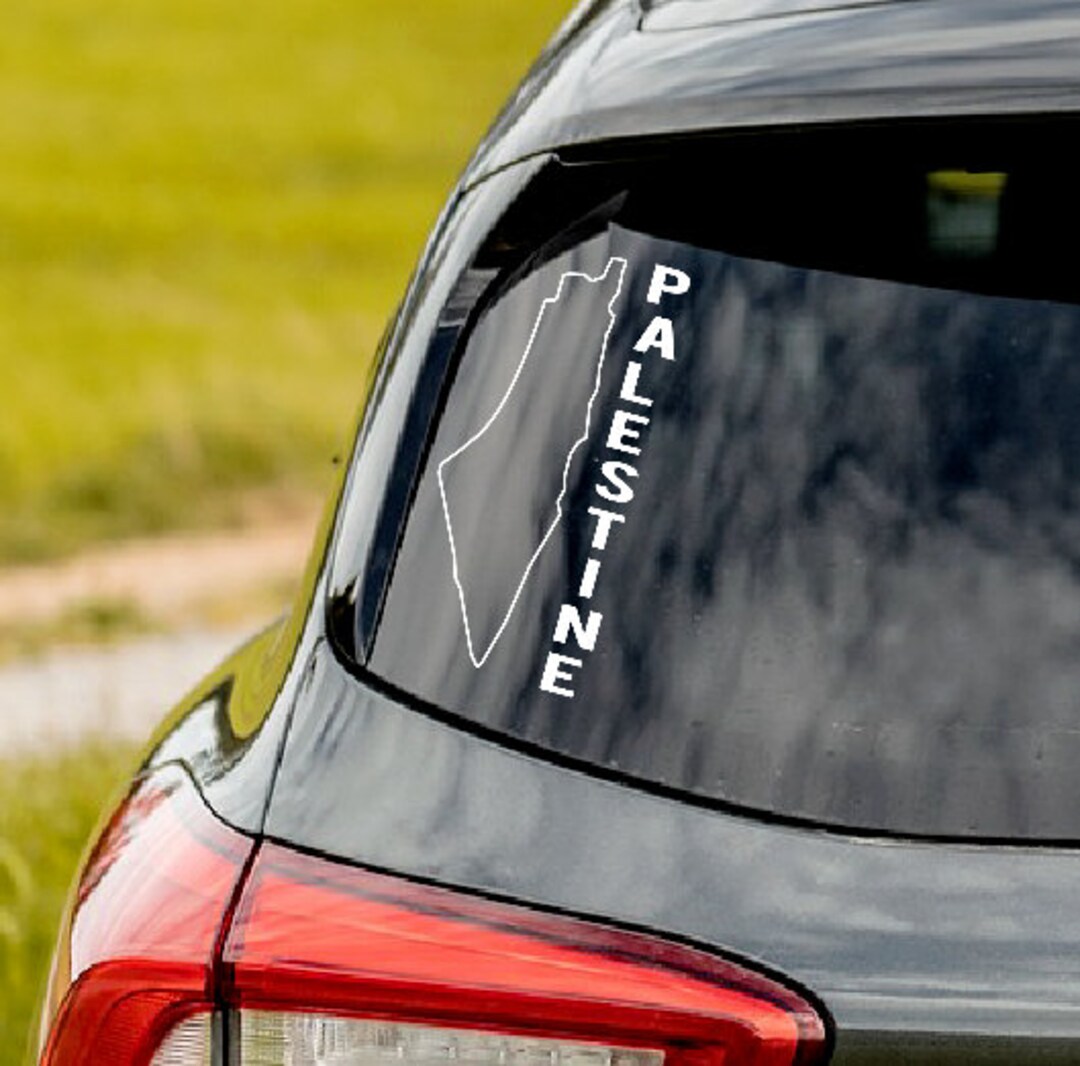 Palestine Decal Map Car 7X3 Vinyl Sticker Window Decal &text خريطه ...