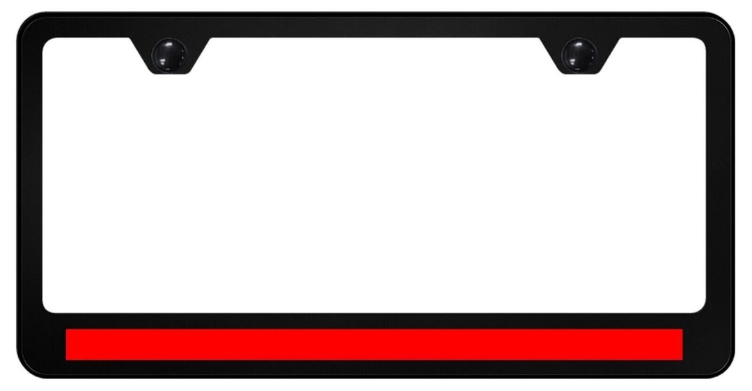 Thin Red Line Metal License Plate Frame - Etsy
