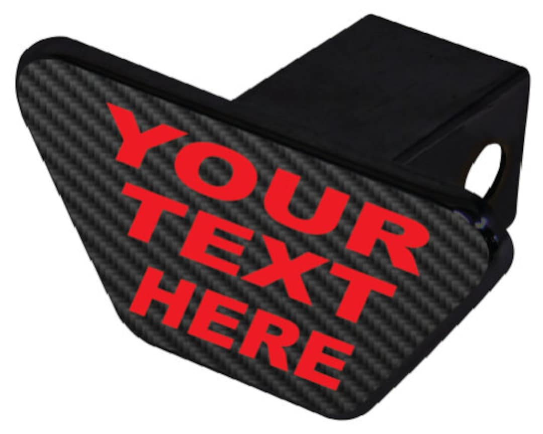 Custom Carbon Fiber Metal Black Hitch Cover - Etsy