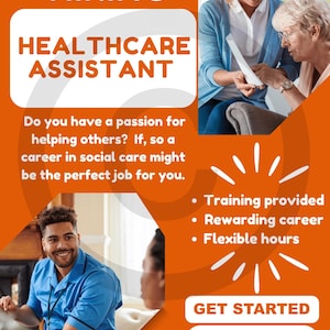 100 A4 Health Care Assistant Flyer, Carer Flyer, Caregiver Flyer ...