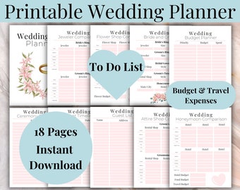 Downloadable Wedding Day Planner - Etsy