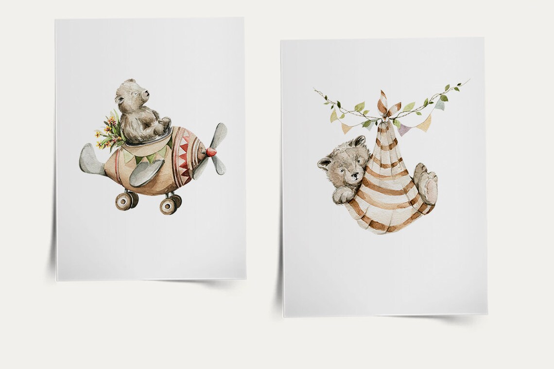 Woodland Animals Clipart Cute Baby Animal Woodland Baby Shower Nursery ...