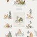 Woodland Christmas Clipart Forest Baby Animals Winter Holiday Clip Art ...
