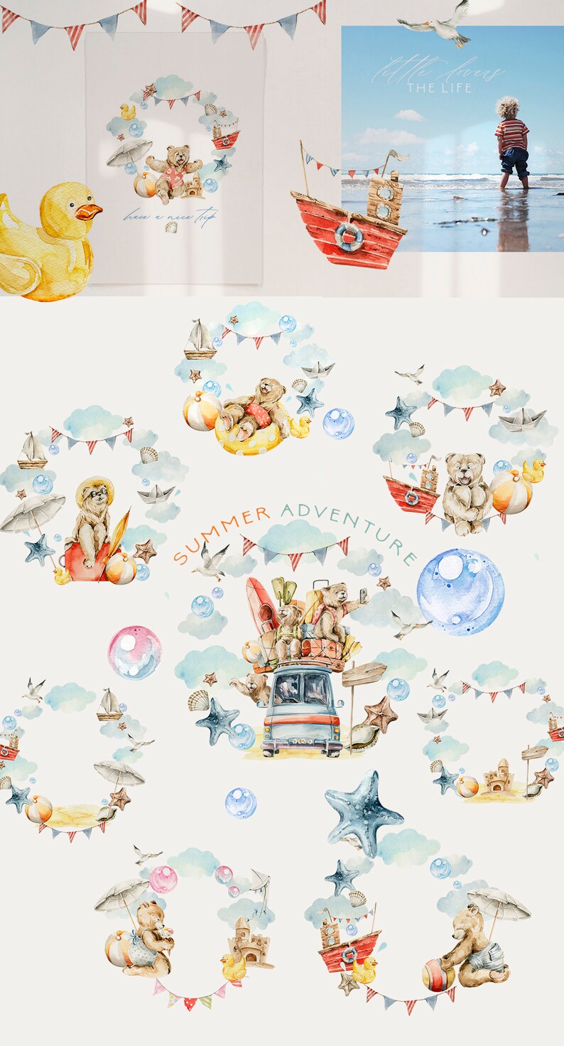 Baby Bear Clipart Watercolor Cute Animals Woodland Babies Watercolour ...
