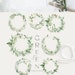Watercolor Greenery Wreath, Floral Clipart, Green Leaves Frame ...