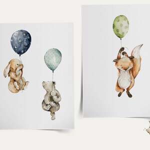 Woodland Animals Clipart Cute Baby Animal Woodland Baby Shower Nursery ...