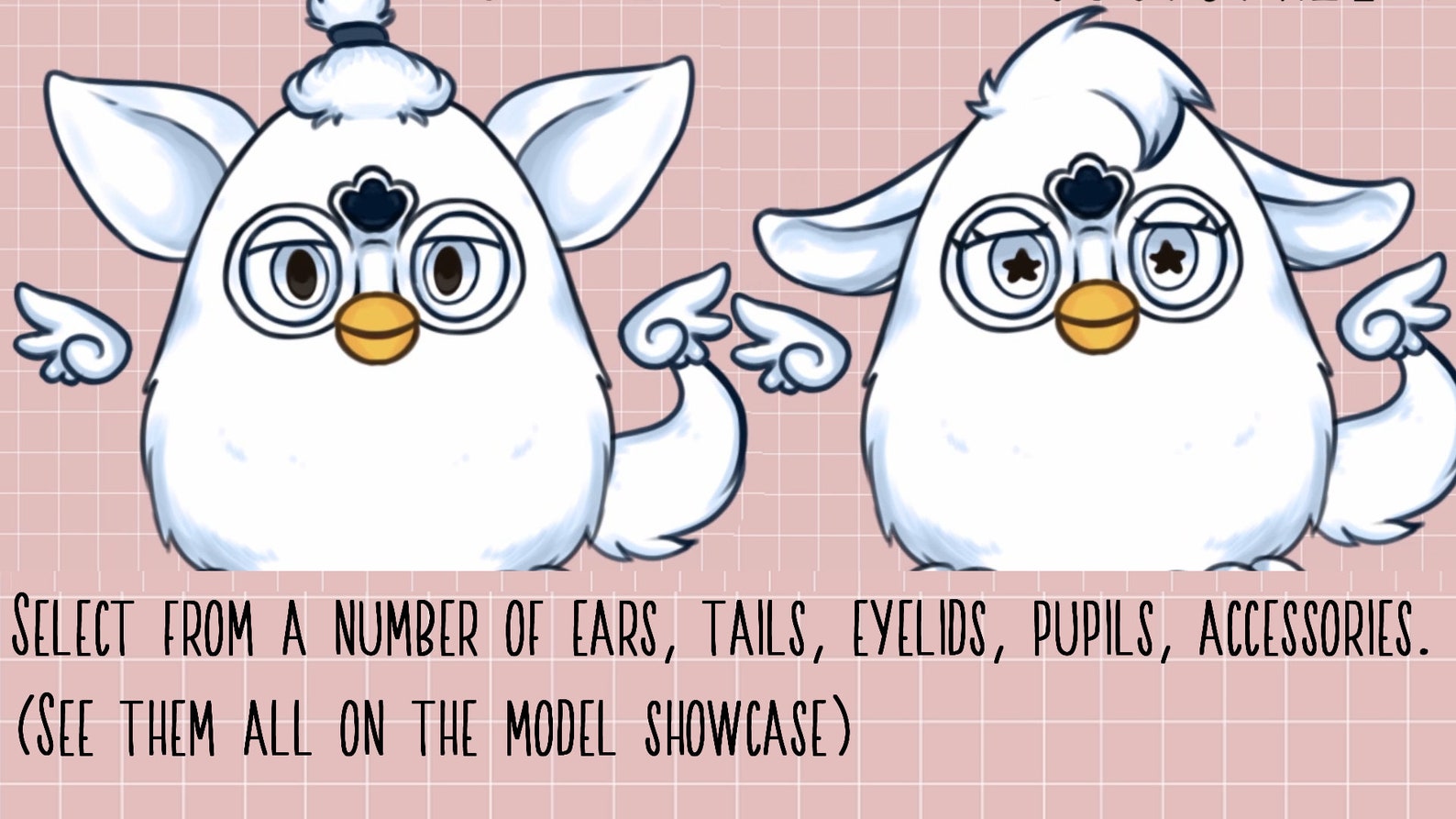 NEW Customizable Furby Vtuber Model V2 - Premade - Vtube Studio - Furry / Weird / Y2K - Digital ...