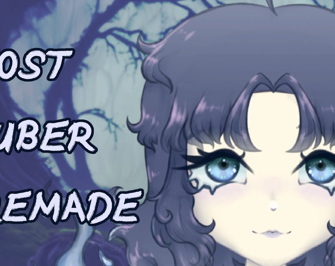 Vtuber Model Premade / Adopt - Ghost / Spirit / Cute / Short Hair ...
