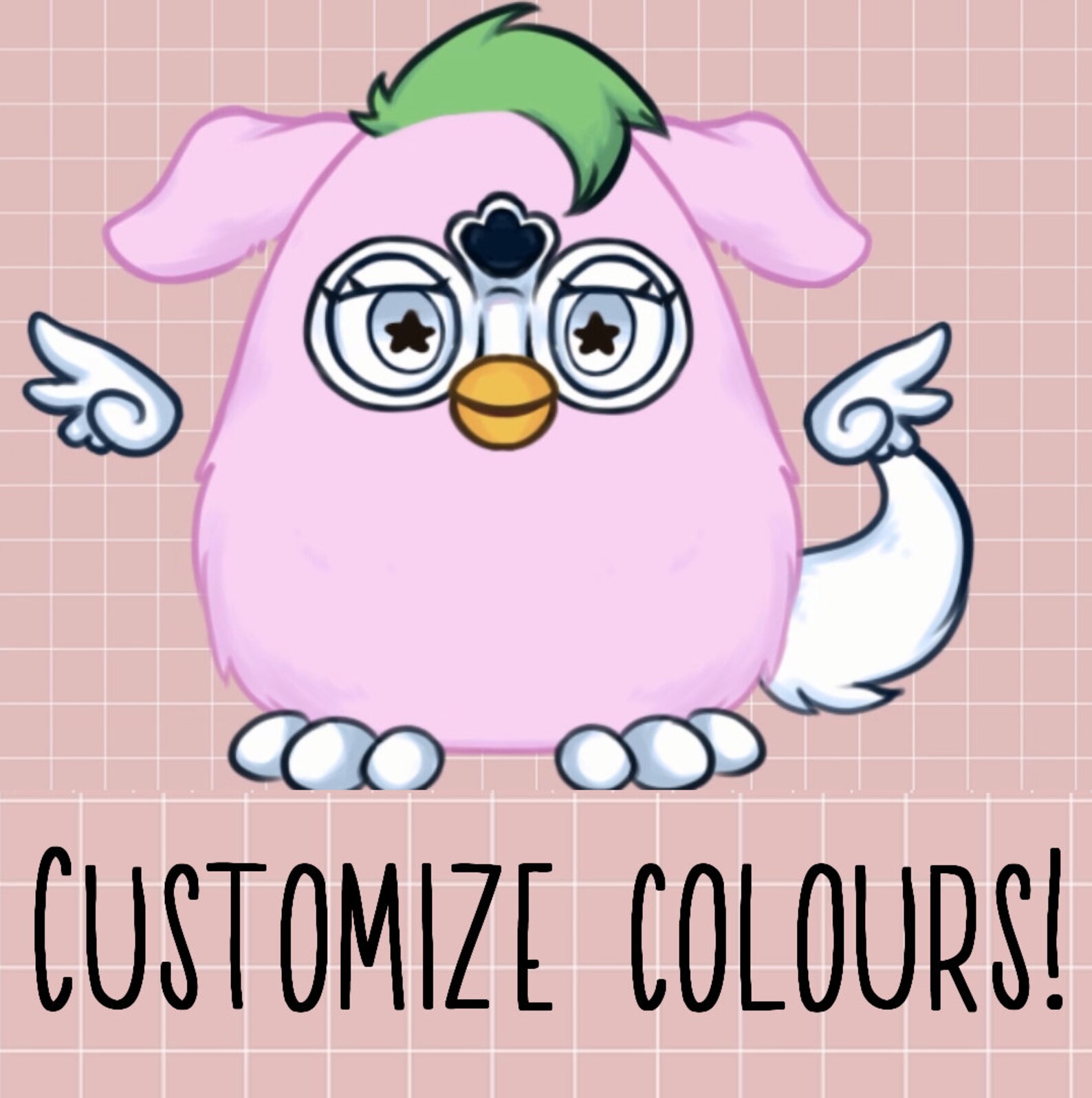 NEW Customizable Furby Vtuber Model V2 - Premade - Vtube Studio - Furry / Weird / Y2K - Digital ...