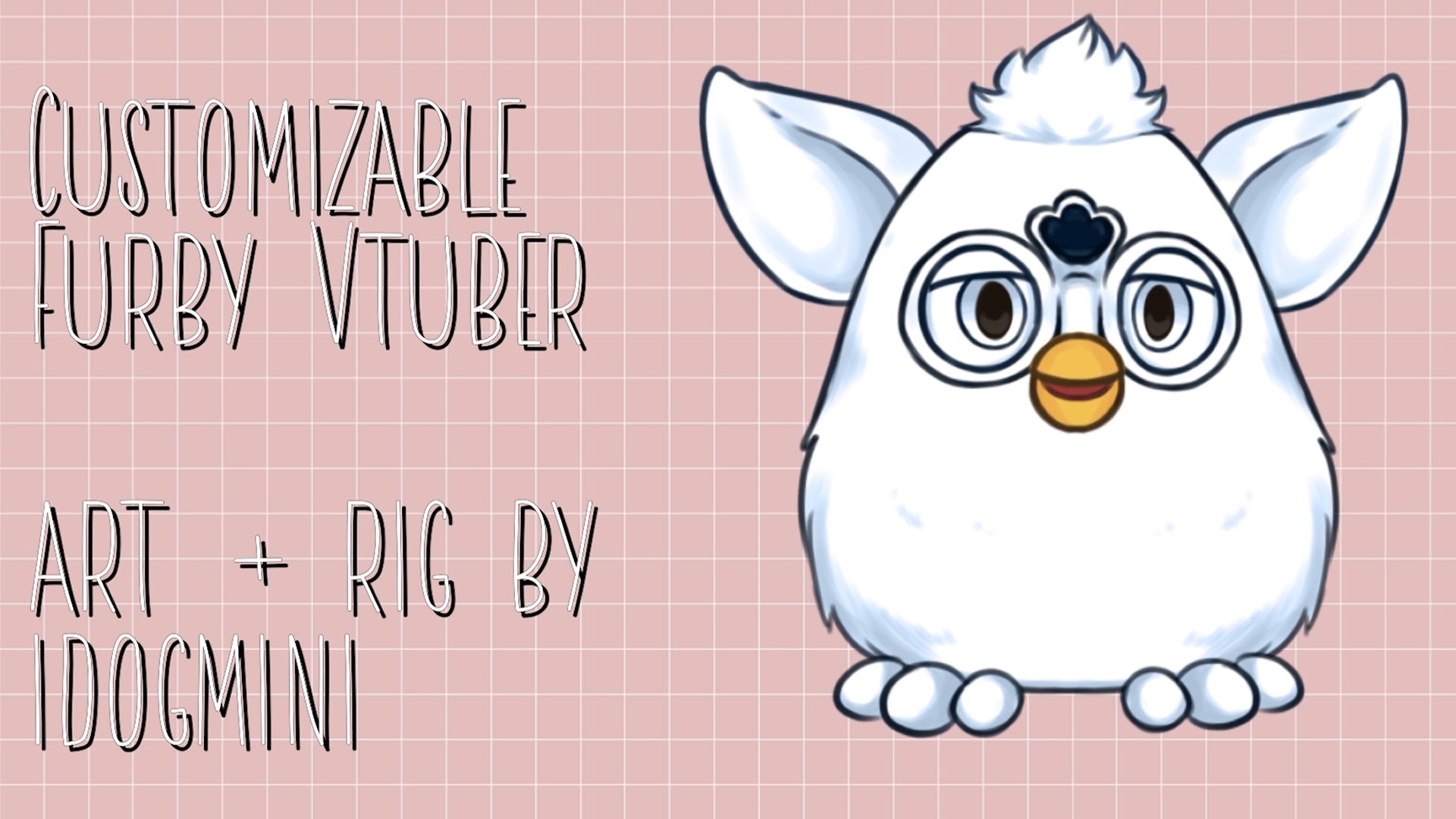 NEW Customizable Furby Vtuber Model V2 - Premade - Vtube Studio - Furry / Weird / Y2K - Digital ...