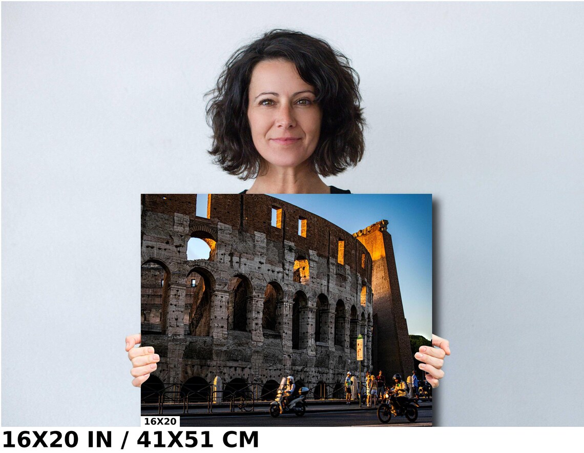 Colosseum Print, Italy Wall Decor, Rome Photography Wall Art, Satin ...