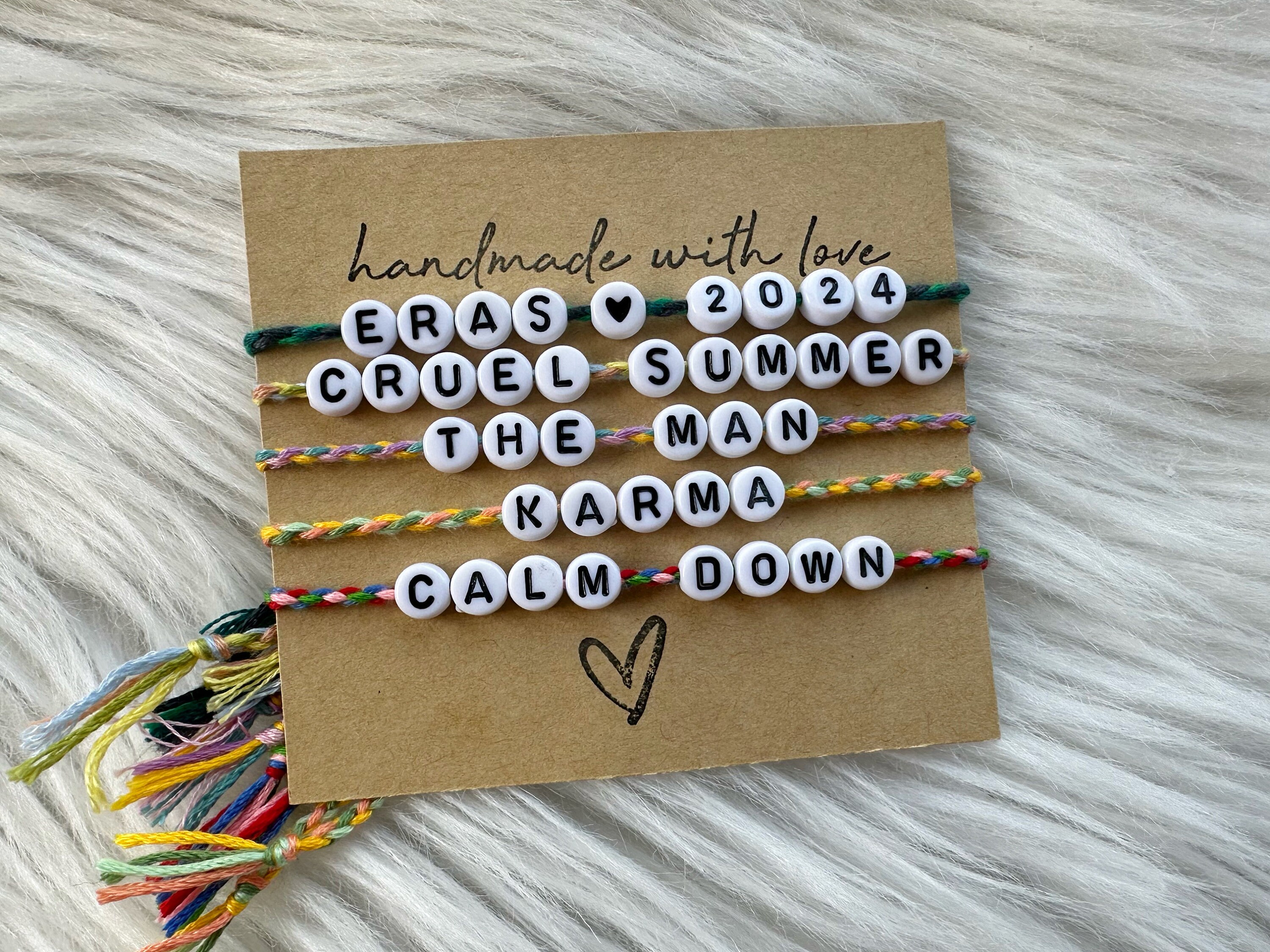 Set of Eras Tour Bracelets / Swiftie Gift / Trading Bracelets / Custom ...