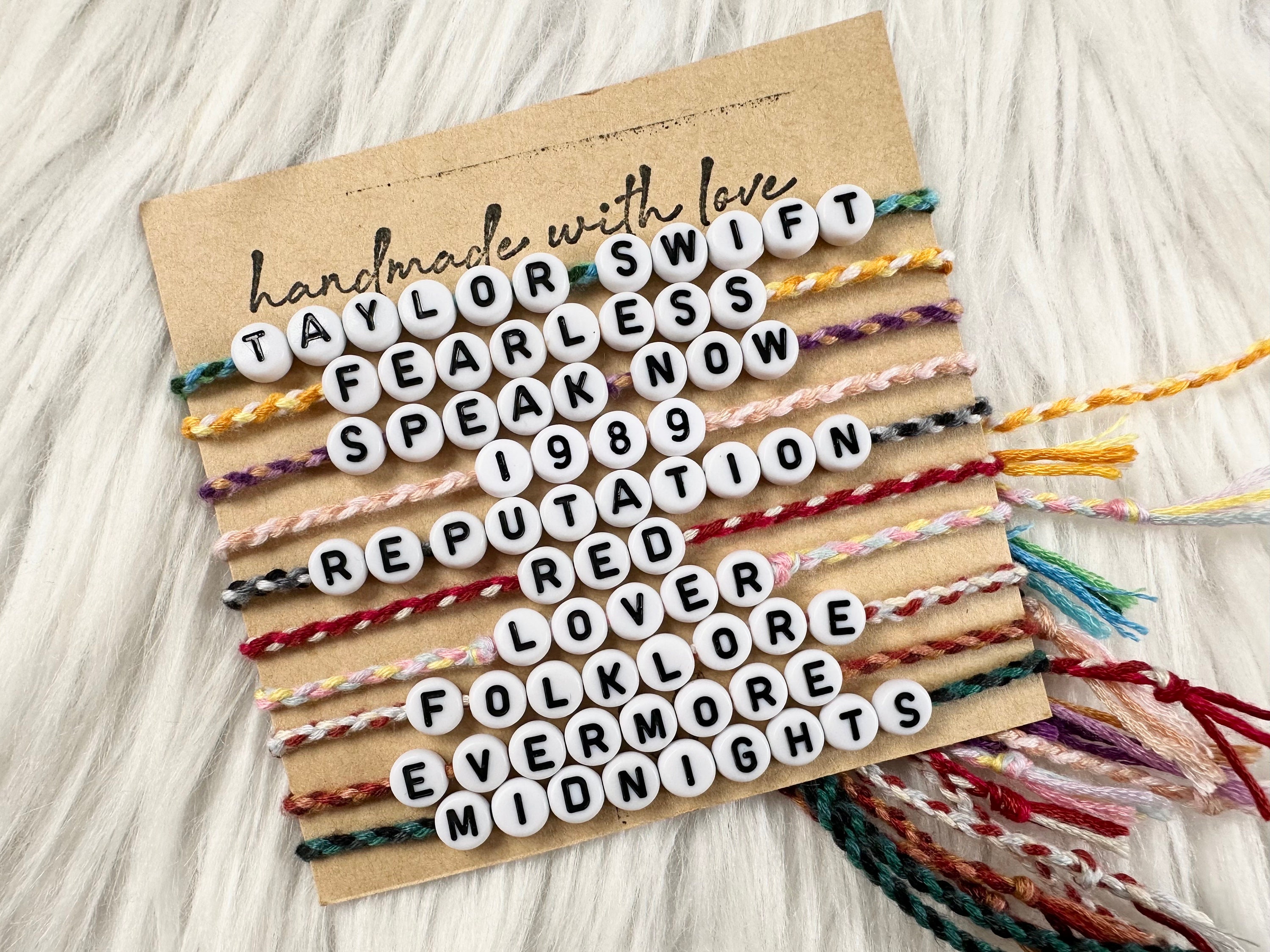 Set of Eras Tour Bracelets / Swiftie Gift / Trading Bracelets / Custom ...