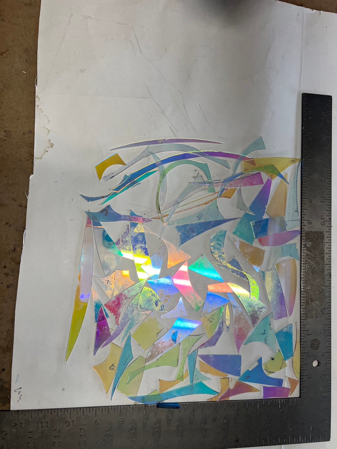 CBS Dichroic Glass Scrap Mix Colors 0.040 Thick - Etsy