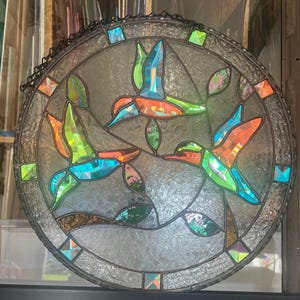 Dichroic Hummingbird Bevel Kit , Rainbow , Stained Glass Clusters - Etsy