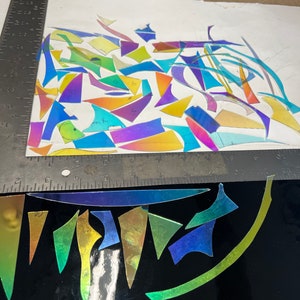 CBS Dichroic Glass Scrap Mix Colors 0.040 Thick - Etsy