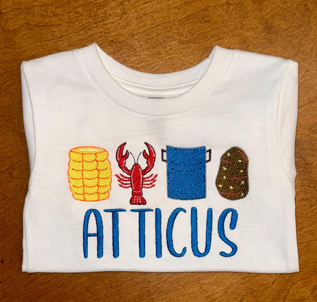 Crawfish Boil Monogram Shirt, Crawfish Boil Shirt, Crawfish Seersucker ...