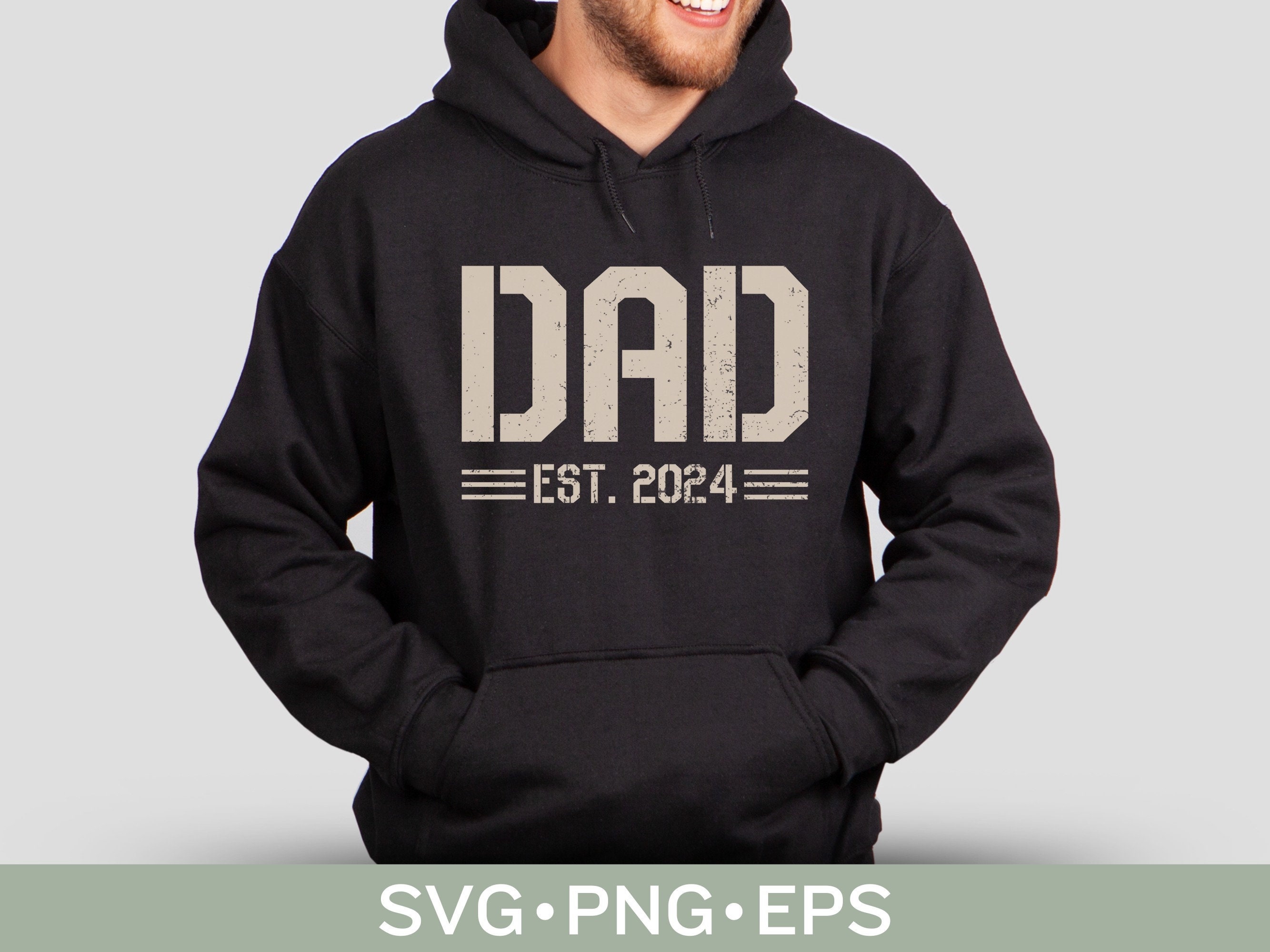 Dad Est. 2024 Svg Png, Gift for New Daddy, First Fathers Day ...