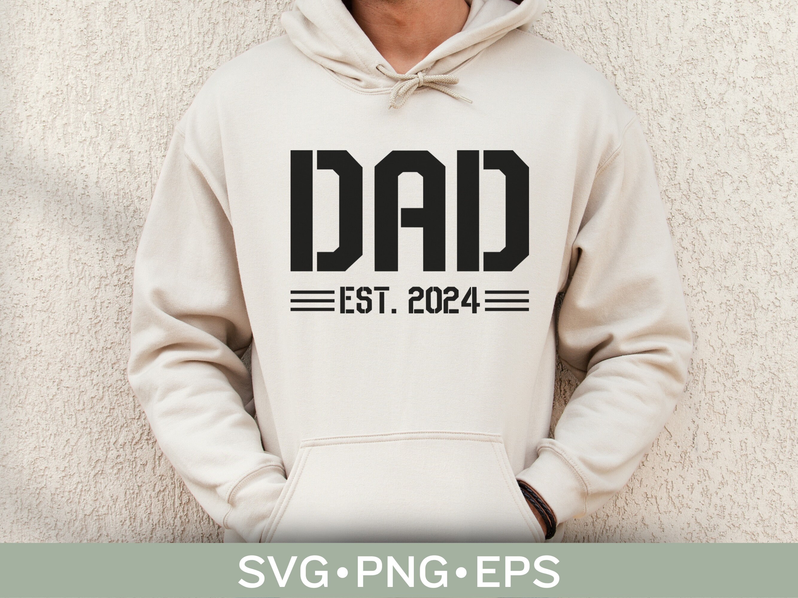 Dad Est. 2024 Svg Png, Gift for New Daddy, First Fathers Day ...