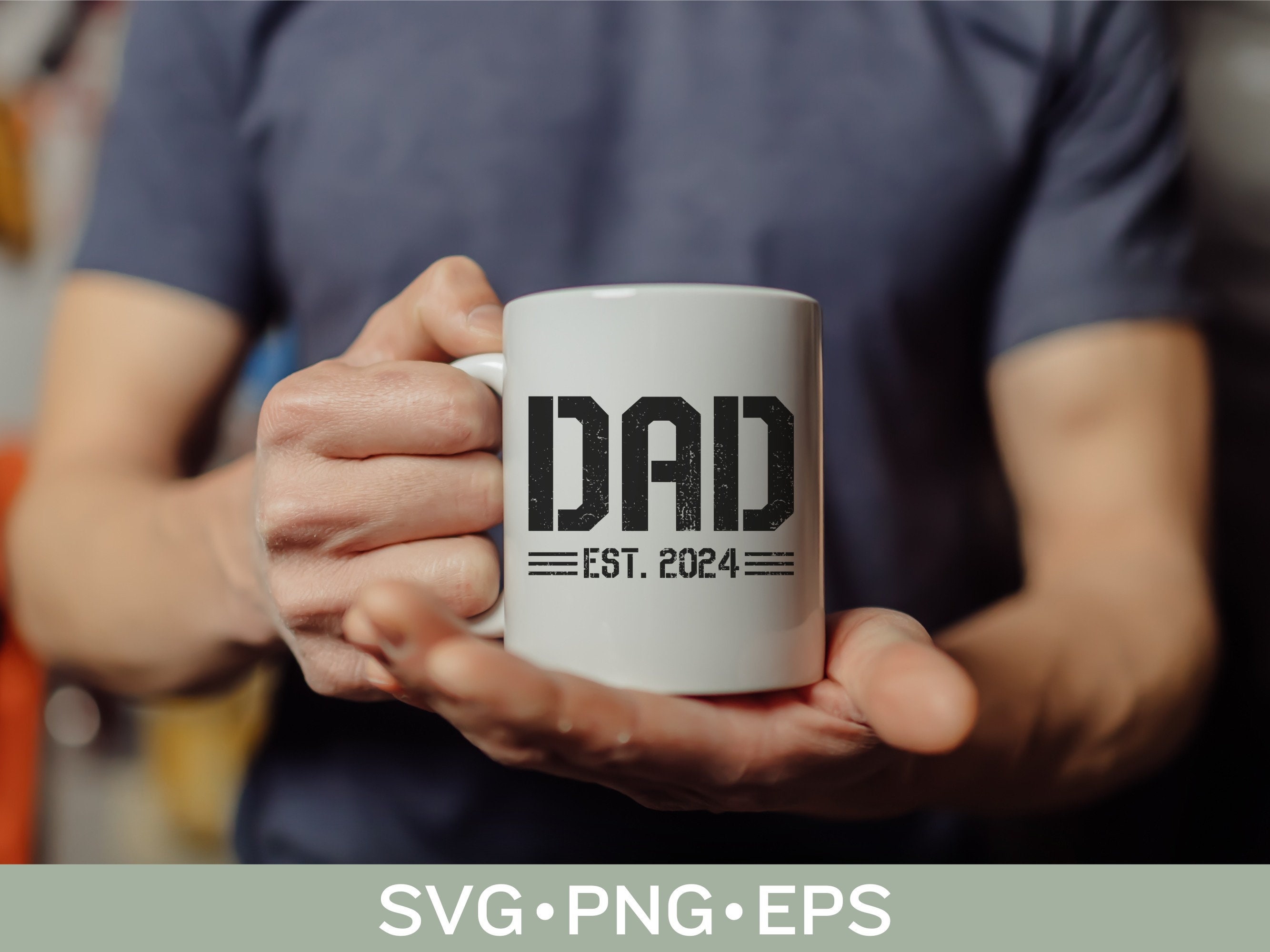 Dad Est. 2024 Svg Png, Gift for New Daddy, First Fathers Day ...