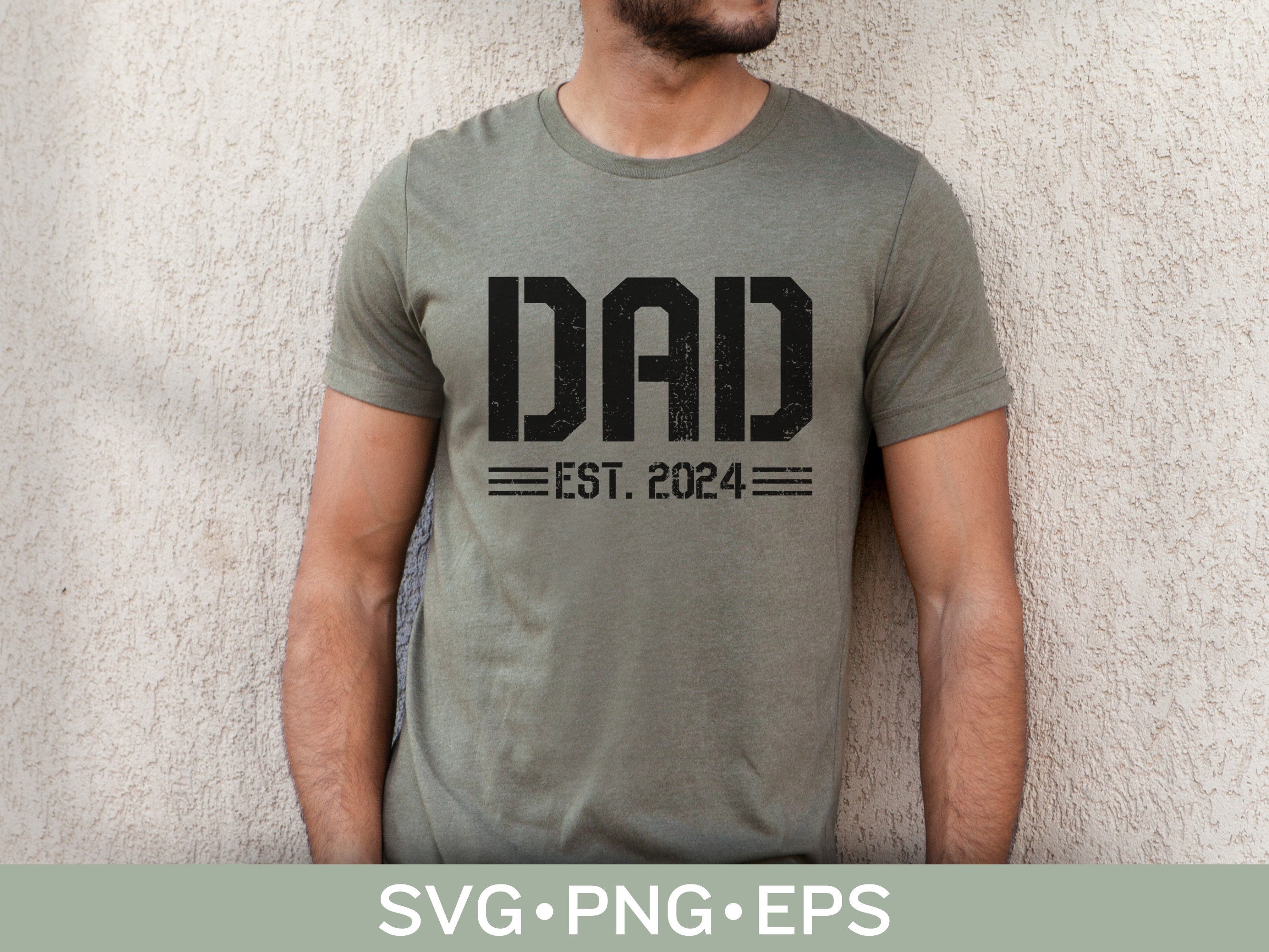 Dad Est. 2024 Svg Png, Gift for New Daddy, First Fathers Day ...