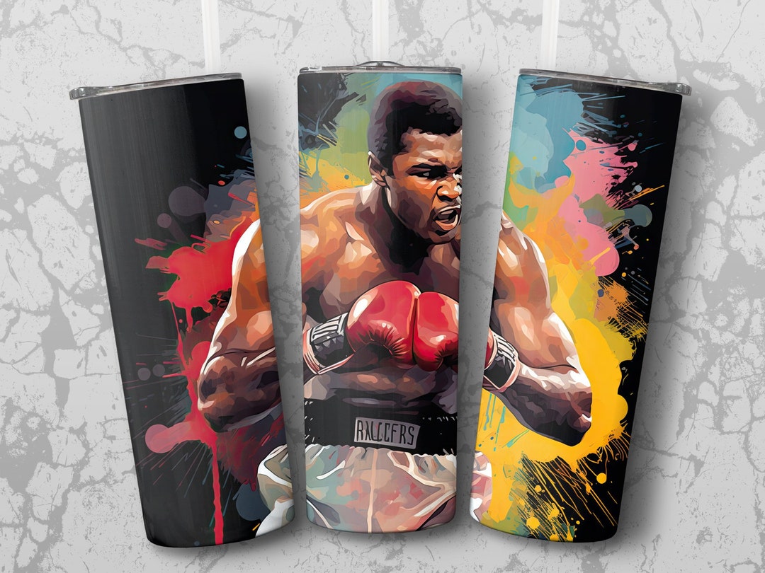 Boxing Tumbler Colorful Watercolor 20 Oz Skinny Tumbler Sublimation ...