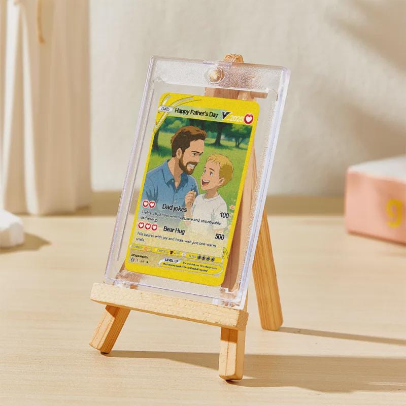 Father's Day Poke Card Custom Poke Card Gift for Dad Father's Day Gift ...