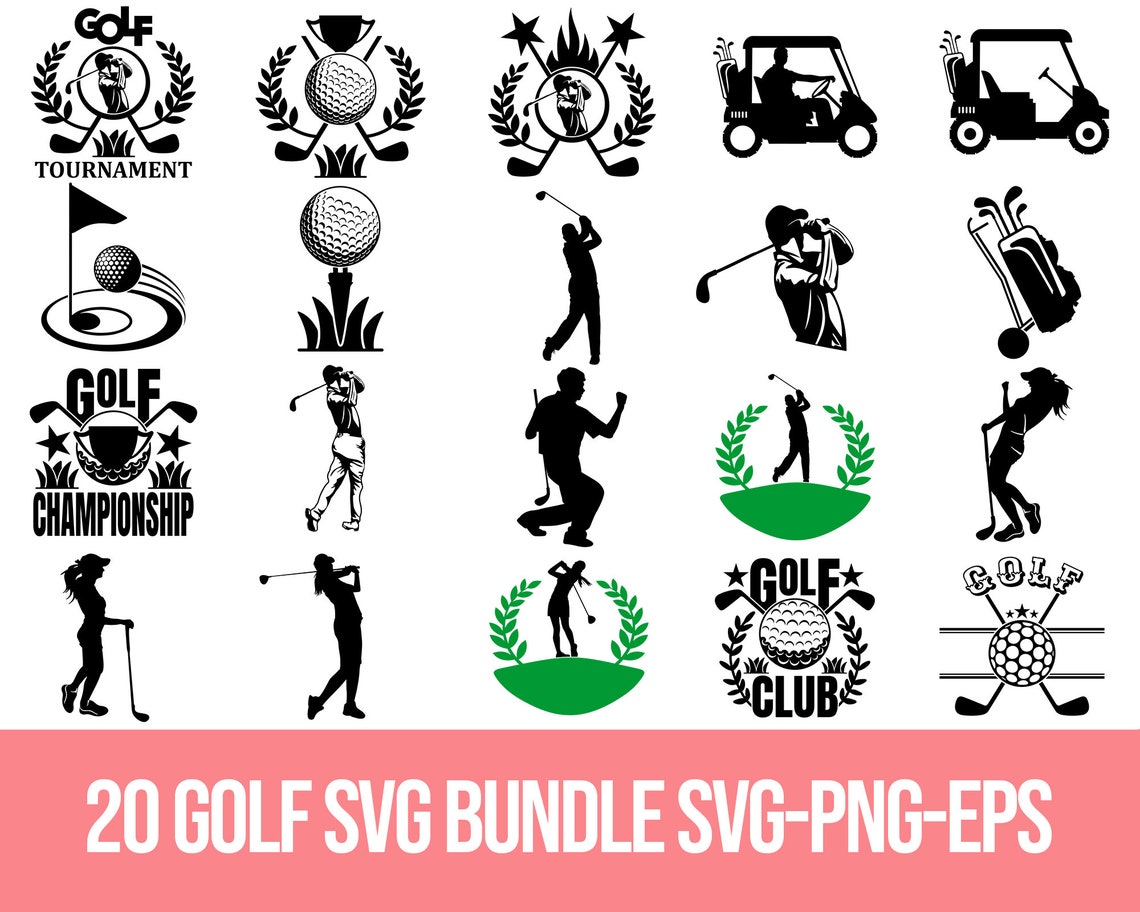 Golf Svg Bundle Golf Monogram Svg Split Monogram Svg Golf - Etsy Canada