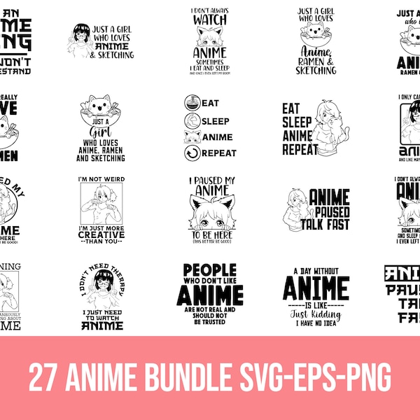 Anime Svg - Etsy