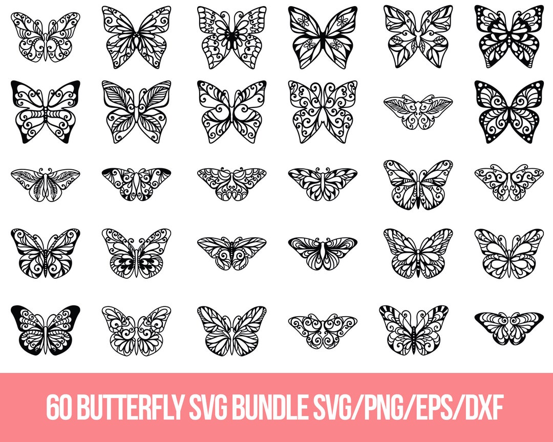Butterfly Svg, Butterfly Svg Bundle, Layered Butterfly Bundle Cricut ...