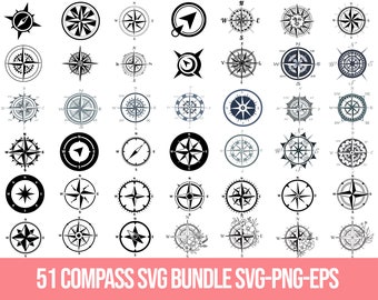 Compass Star Svg. Vector Cut File for Cricut Silhouette Pdf - Etsy Canada