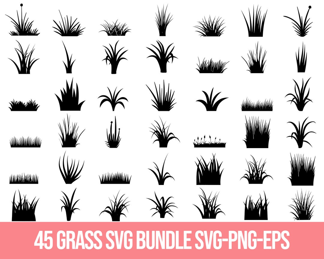 Grass Svg,grassy Lawn SVG, Grass Svg, Silhouette or Cricut Svg, Print ...