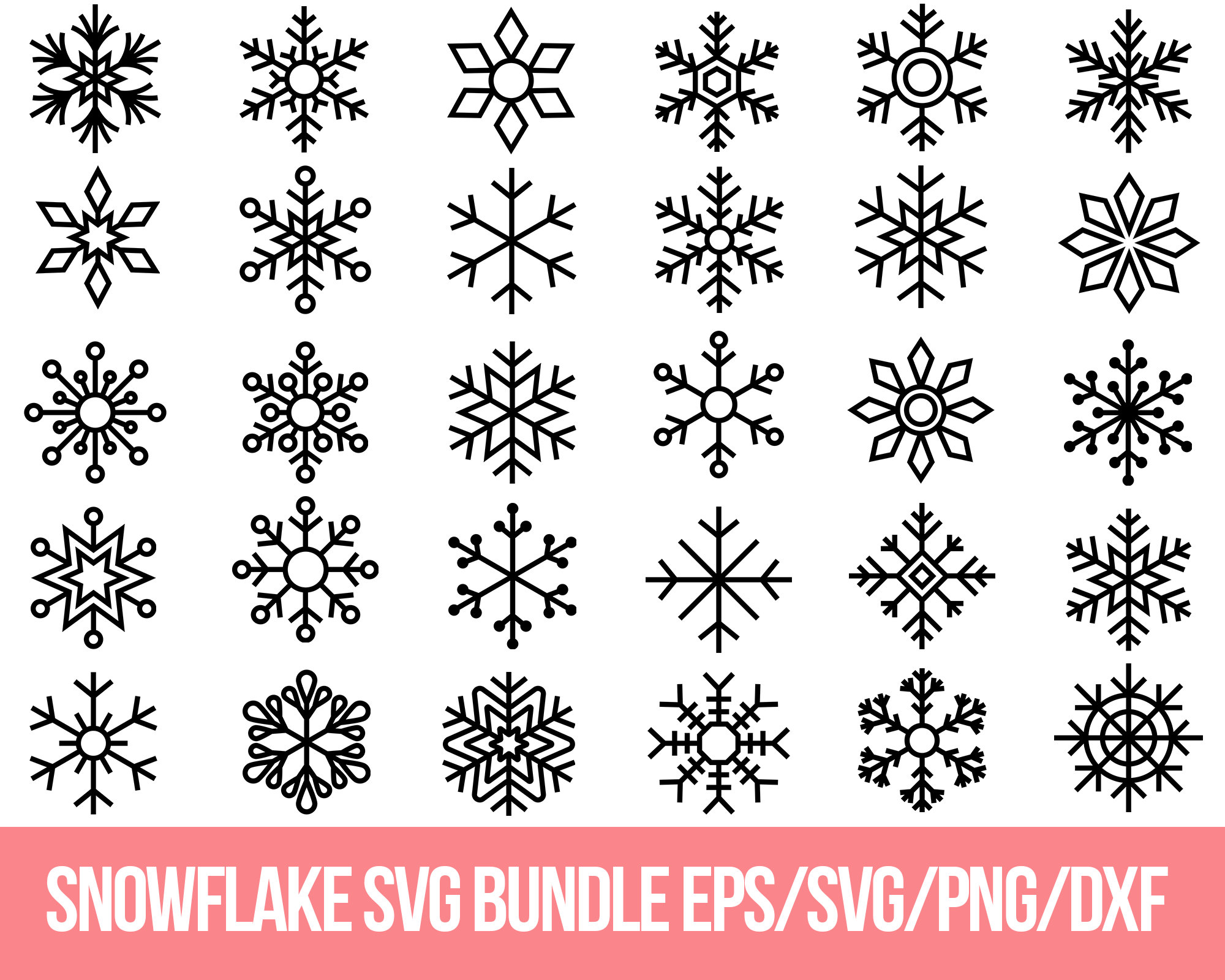 Snowflake SVG Simple Snowflake Cut File Download for Cricut, Silhouette ...