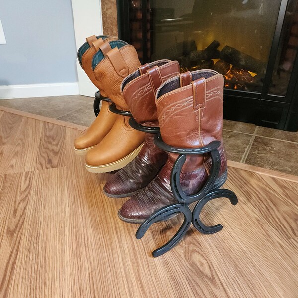 Horseshoe Boot Rack - Etsy