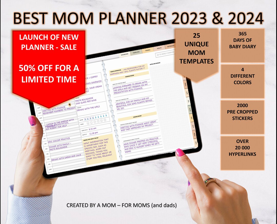 Best Mom Digital Planner 2023/2024, Mum Planner Goodnotes Planner Moms ...