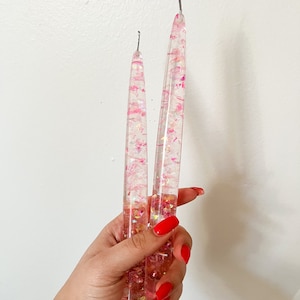 Handmade Iridescent Lucite Candles Vintage Inspired Transparent - Etsy