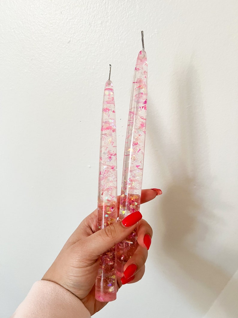 Handmade Iridescent Lucite Candles - Etsy