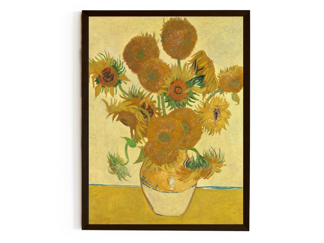 Vincent Van Gogh's Sunflowers HIGH QUALITY PRINT Famous Still Life ...