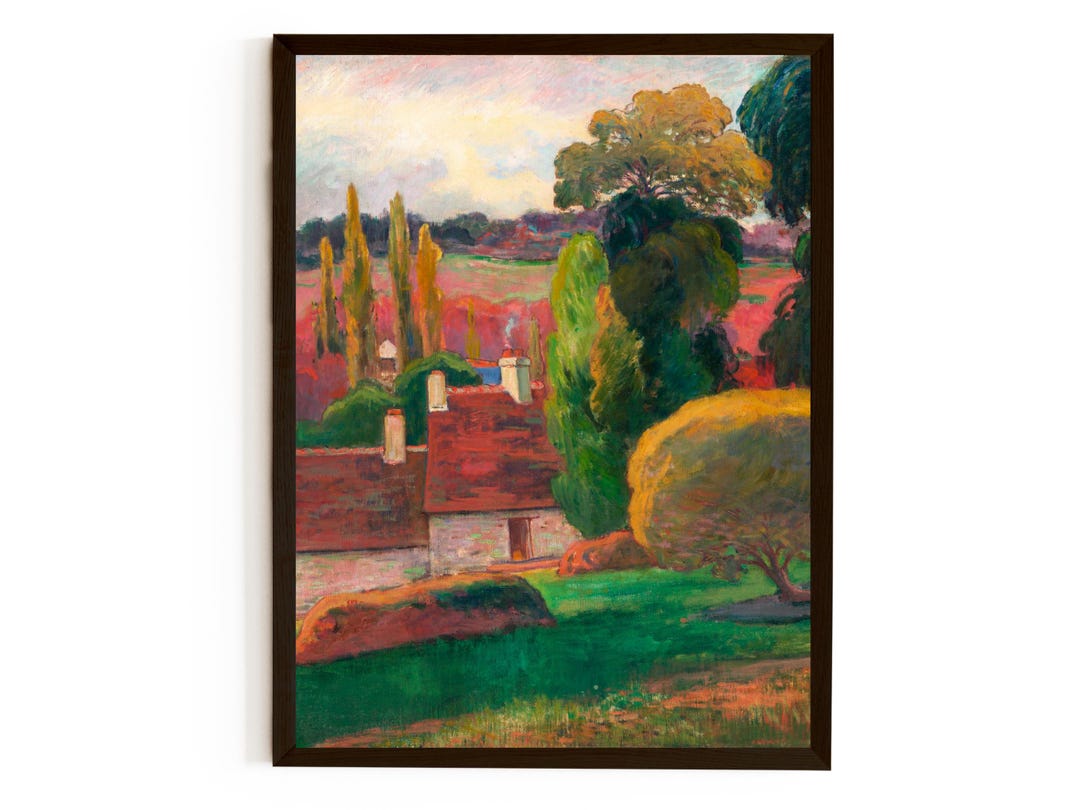 Paul Gauguin A Farm in Brittany 1894 Art Print , Wall Art Poster Print ...