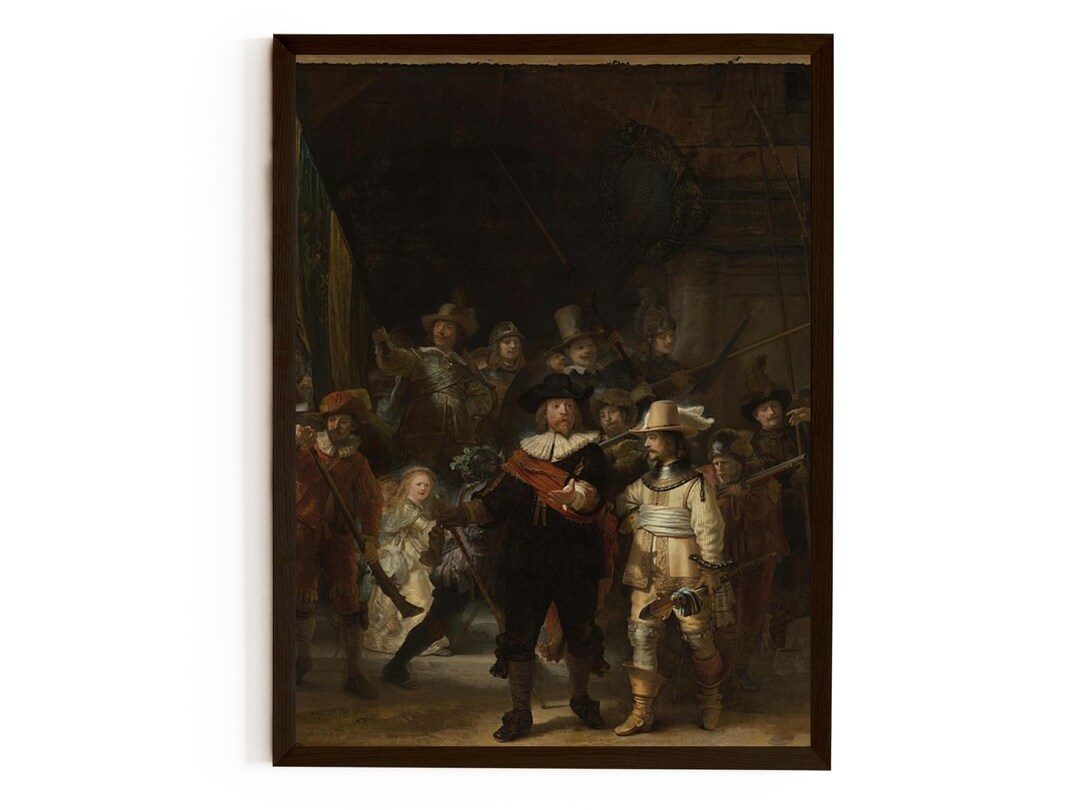 Rembrandt's the Night Watch Print: Dutch Golden Age Art - Etsy